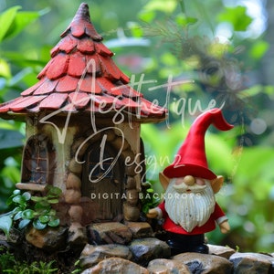 Elves' Home Digital Backdrop Magical Fairy Place Photo Background ...