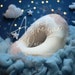 Blue Starry Night Newborn Digital Backdrop for Baby Photoshoot Images ...