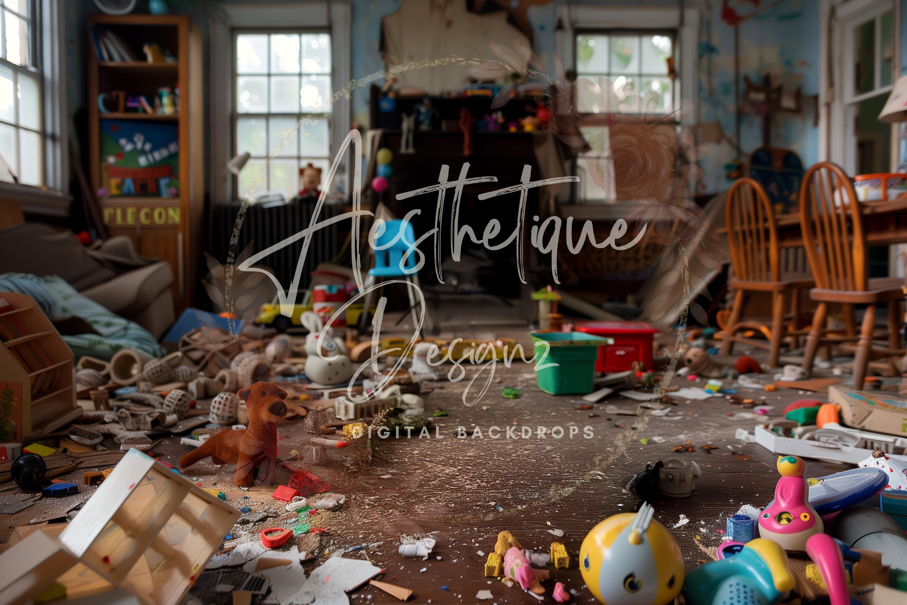 Abandoned Baby's Room Digital Backdrop Abandoned Baby Crib Photography ...