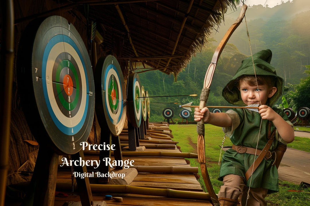 Precise Archery Range Digital Backdrop Robin Hood Digital Background ...
