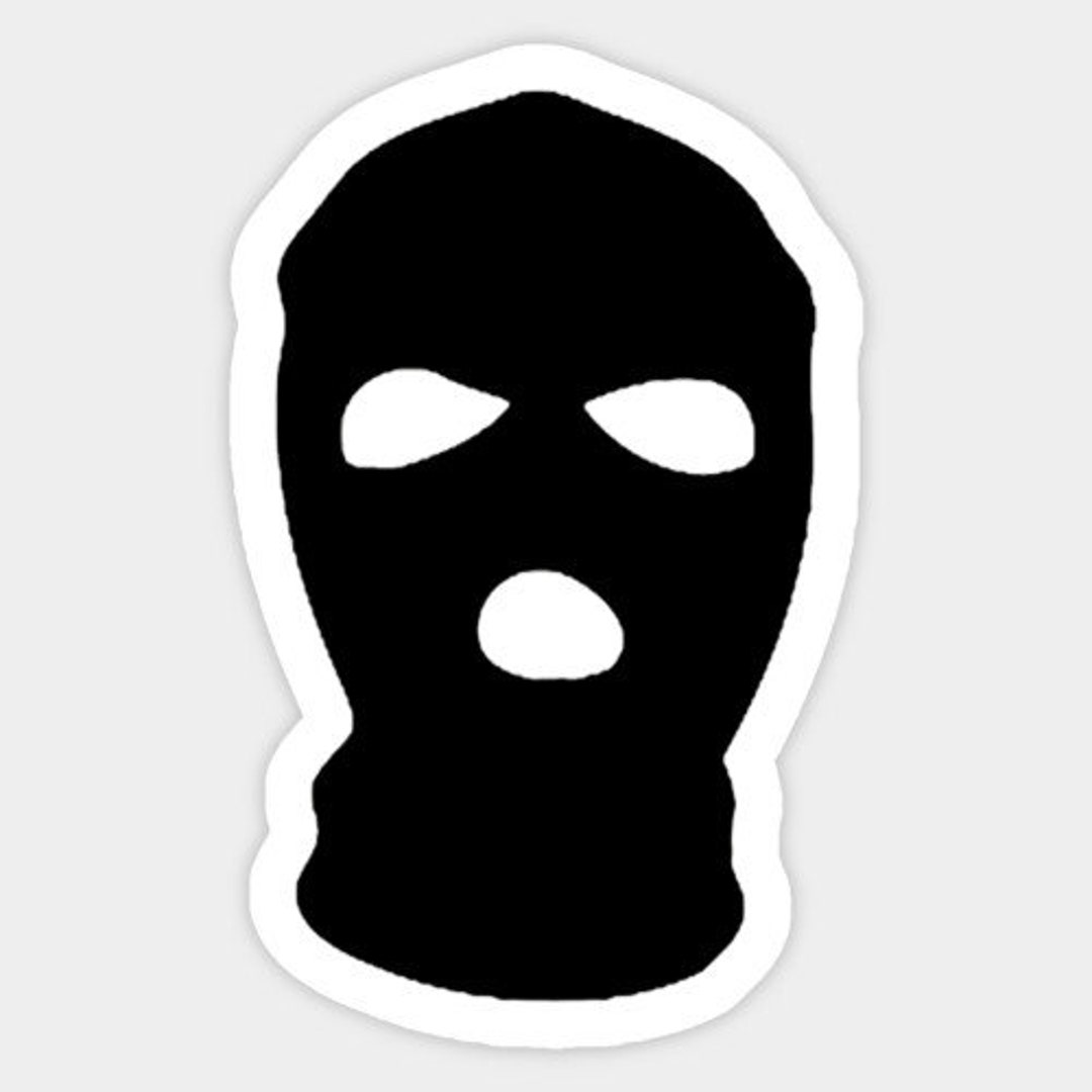 Ski Mask Sticker - Etsy