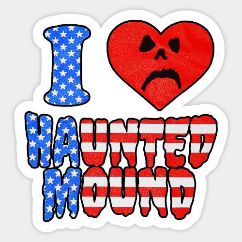 I Love Haunted Mound Sticker - Etsy