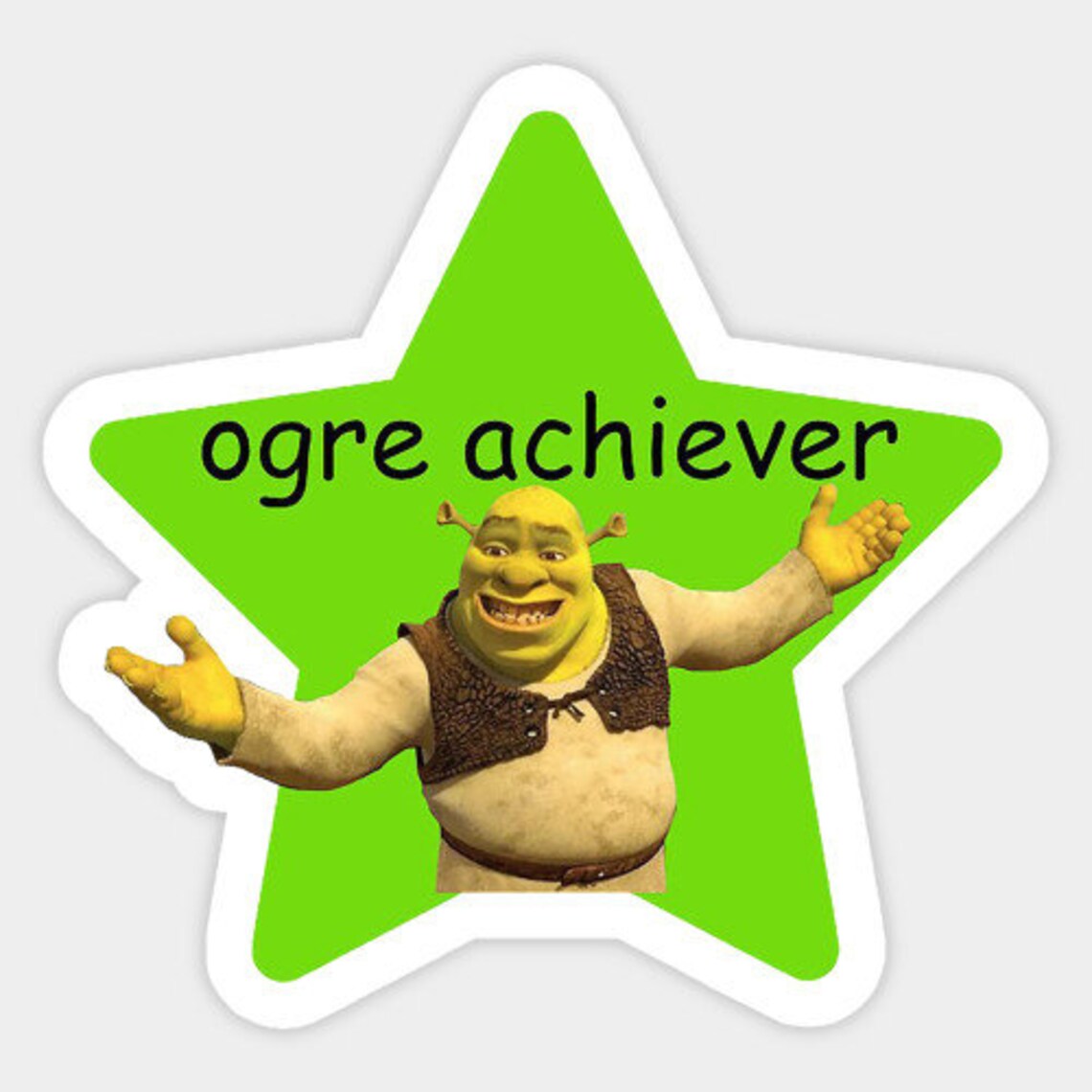 Ogre Achiever Sticker - Etsy