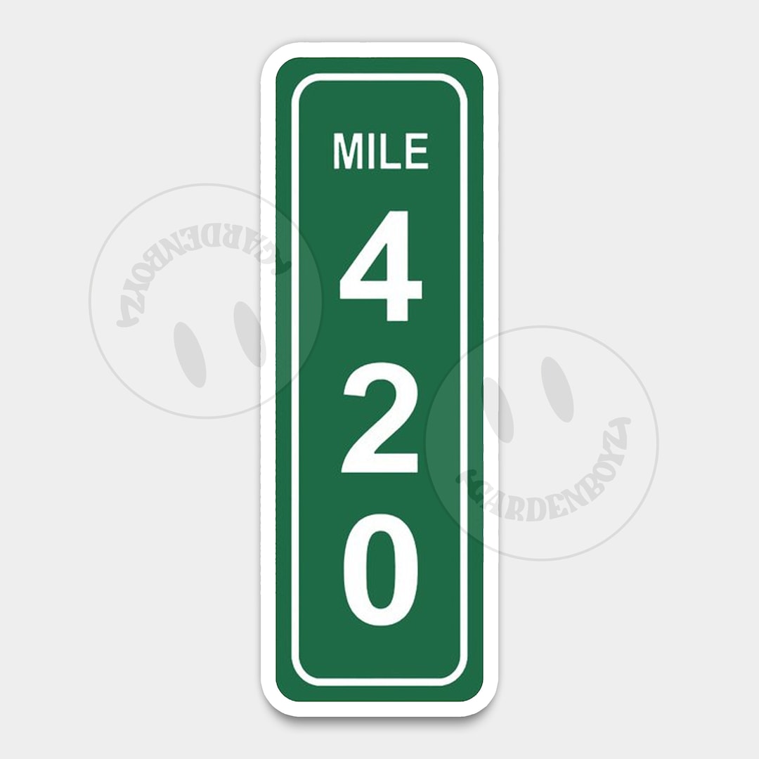 Mile 420 Sticker - Etsy