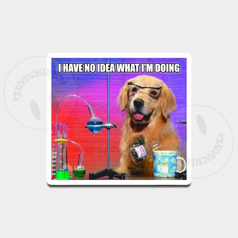 I Have No Idea What I'm Doing | Funny Sticker - Etsy