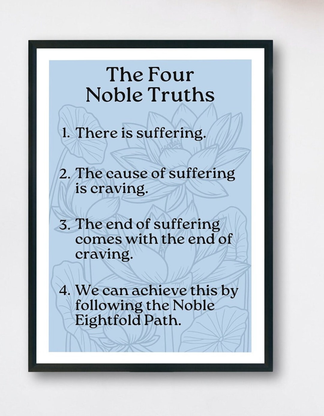 The Four Noble Truths Print - a Digital Downloadable Poster - Etsy