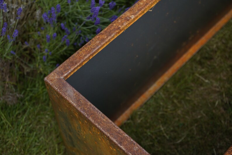 Corten Steel Trough Planter Welded Design Rusty Metal - Etsy
