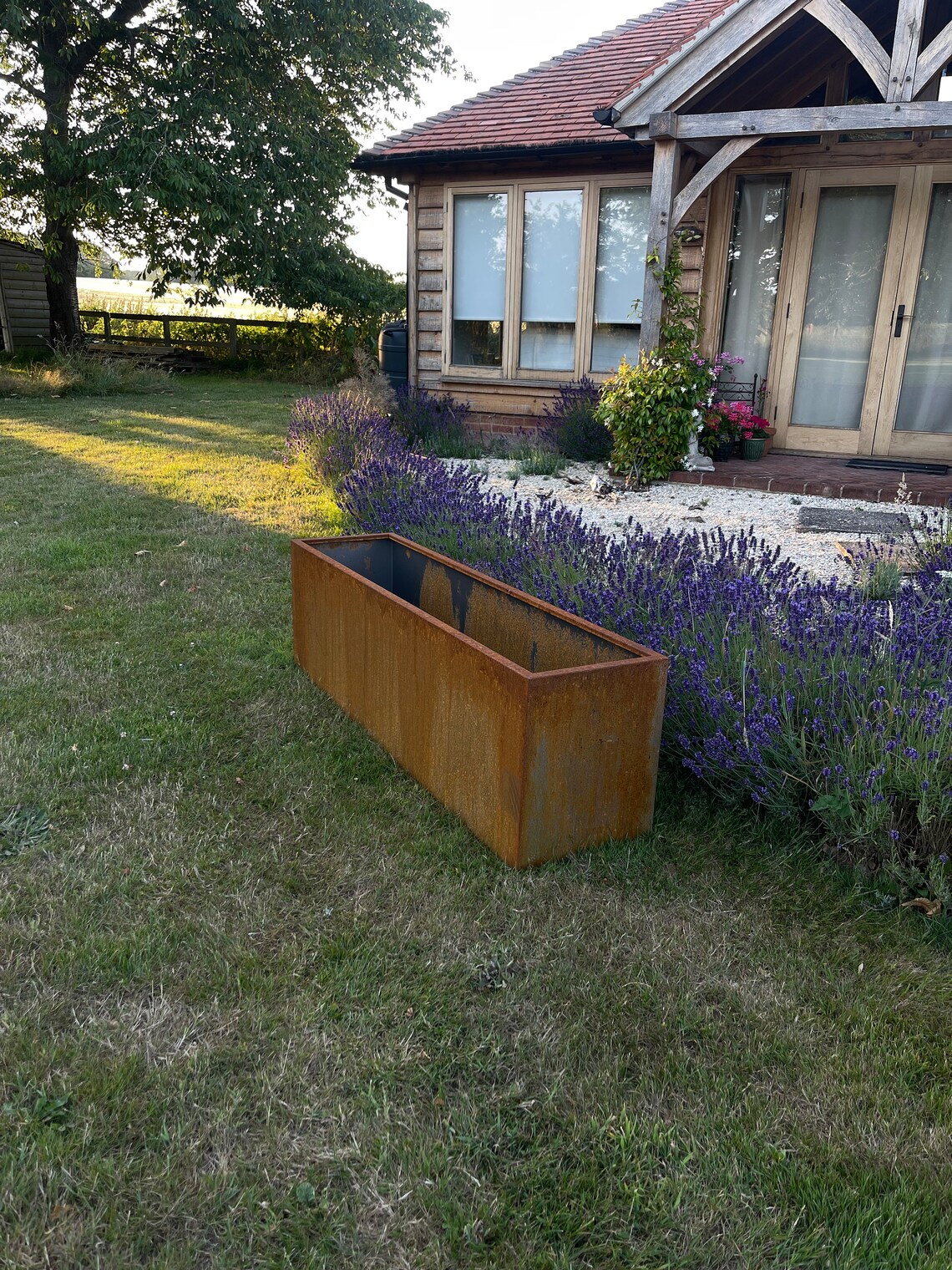 Corten Steel Trough Planter Welded Design Rusty Metal - Etsy