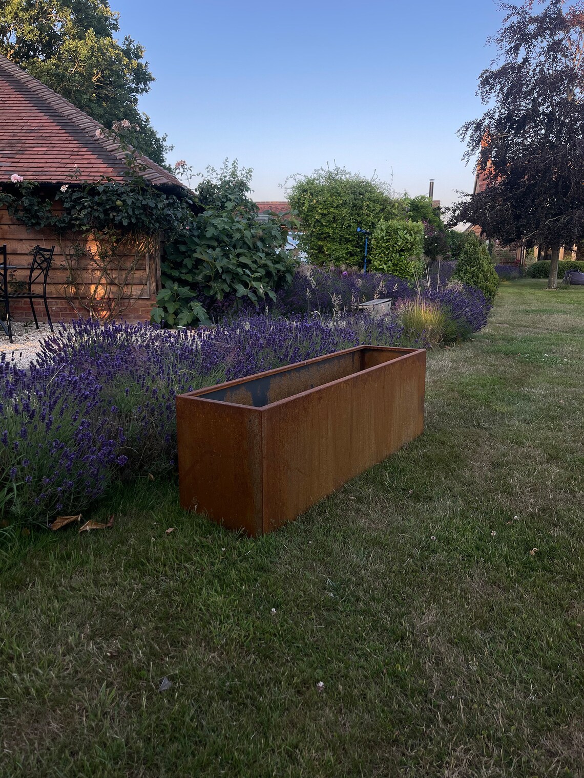Corten Steel Trough Planter Welded Design Rusty Metal - Etsy