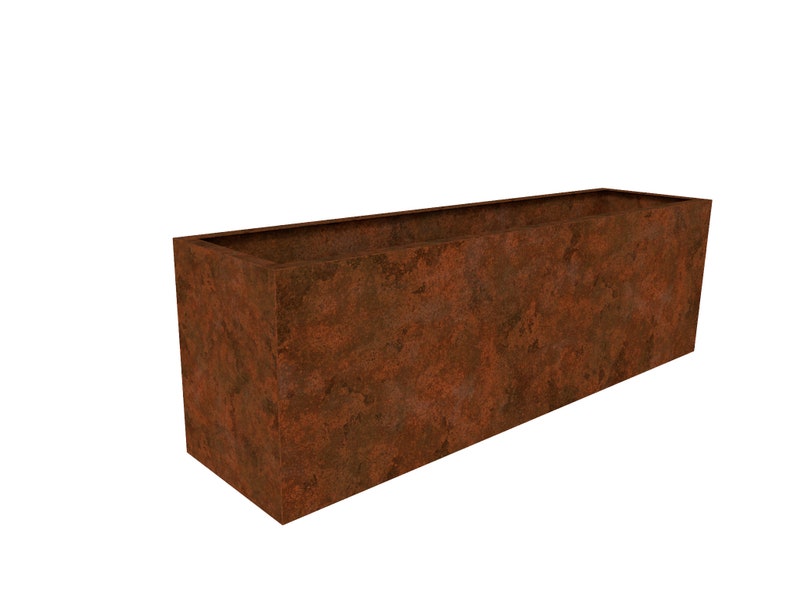 Corten Steel Trough Planter Welded Design Rusty Metal - Etsy