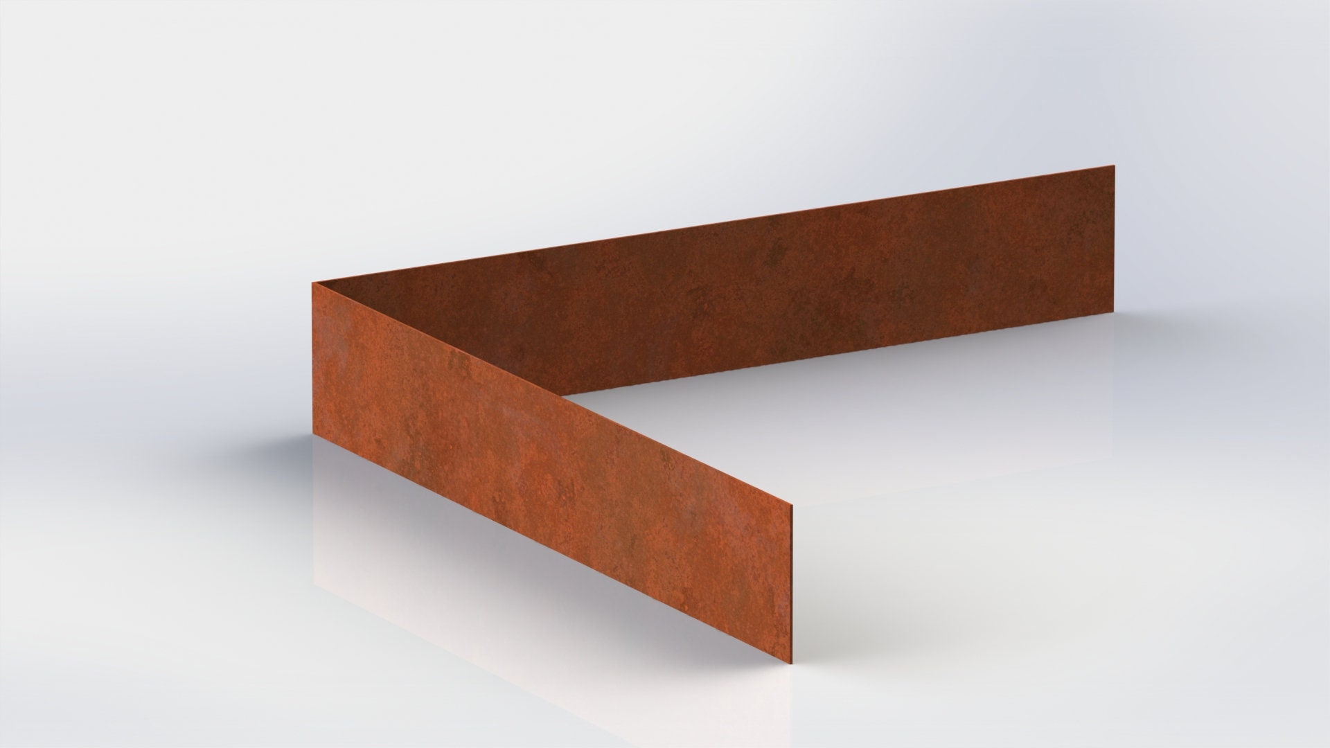 Corner Edging Garden Lawn Edging Corten Edging Metal - Etsy