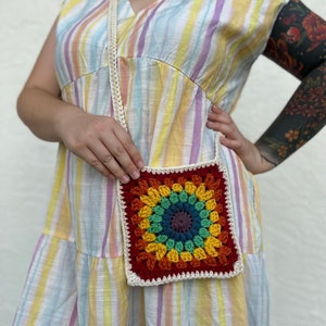Cross Body Crochet Bag - Etsy