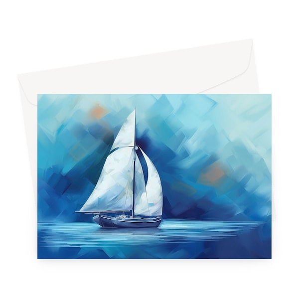 Sailboat Birthday Card - Etsy