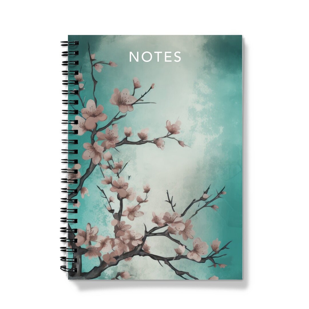 Cherry Blossom Notebook A4 / A5 Spiral Notebook, Lined/graph Paper ...