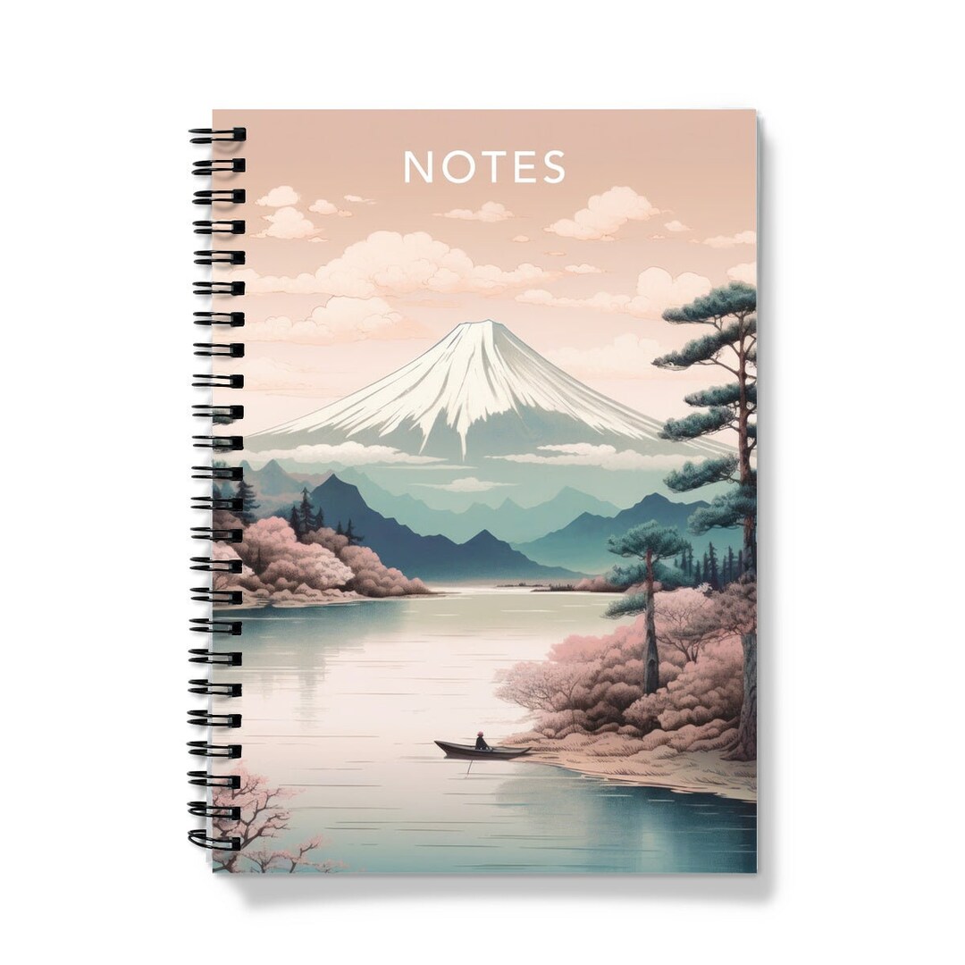 Mount Fuji Japan Notebook A4/A5 Spiral Bound, Lined/graph Paper Perfect ...