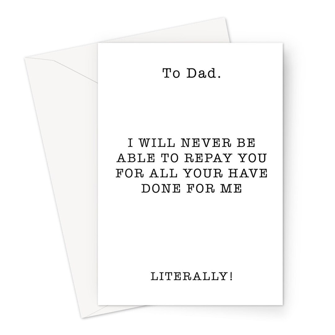 Funny Fathers Day Card Fathers Day Card Happy Fathers Day Funny Card ...