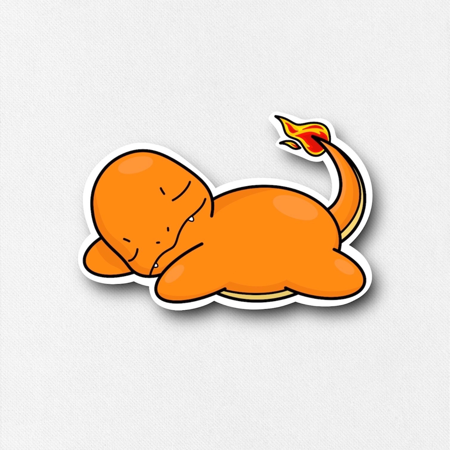 Kanto sleepy Charmander Sticker - Etsy