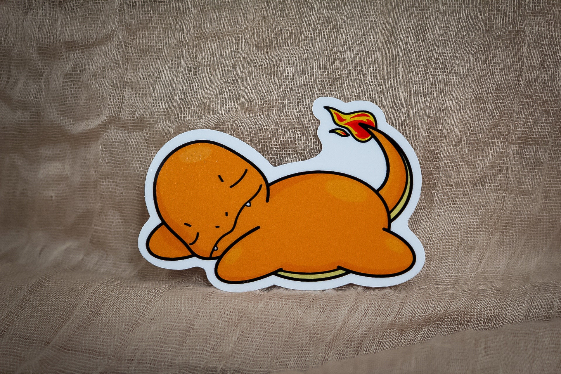 Kanto sleepy Charmander Sticker - Etsy