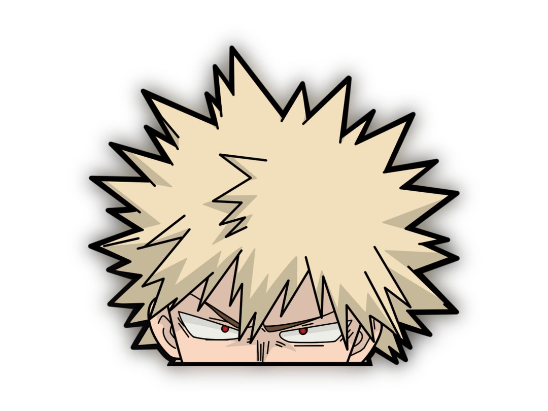MHA Bakugo Peeker Sticker - Etsy