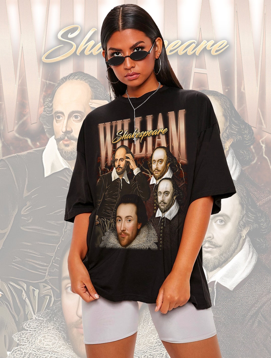 William Shakespeare Shirt, Shakespeare Homage Shirt, Shakespeare Shirt ...