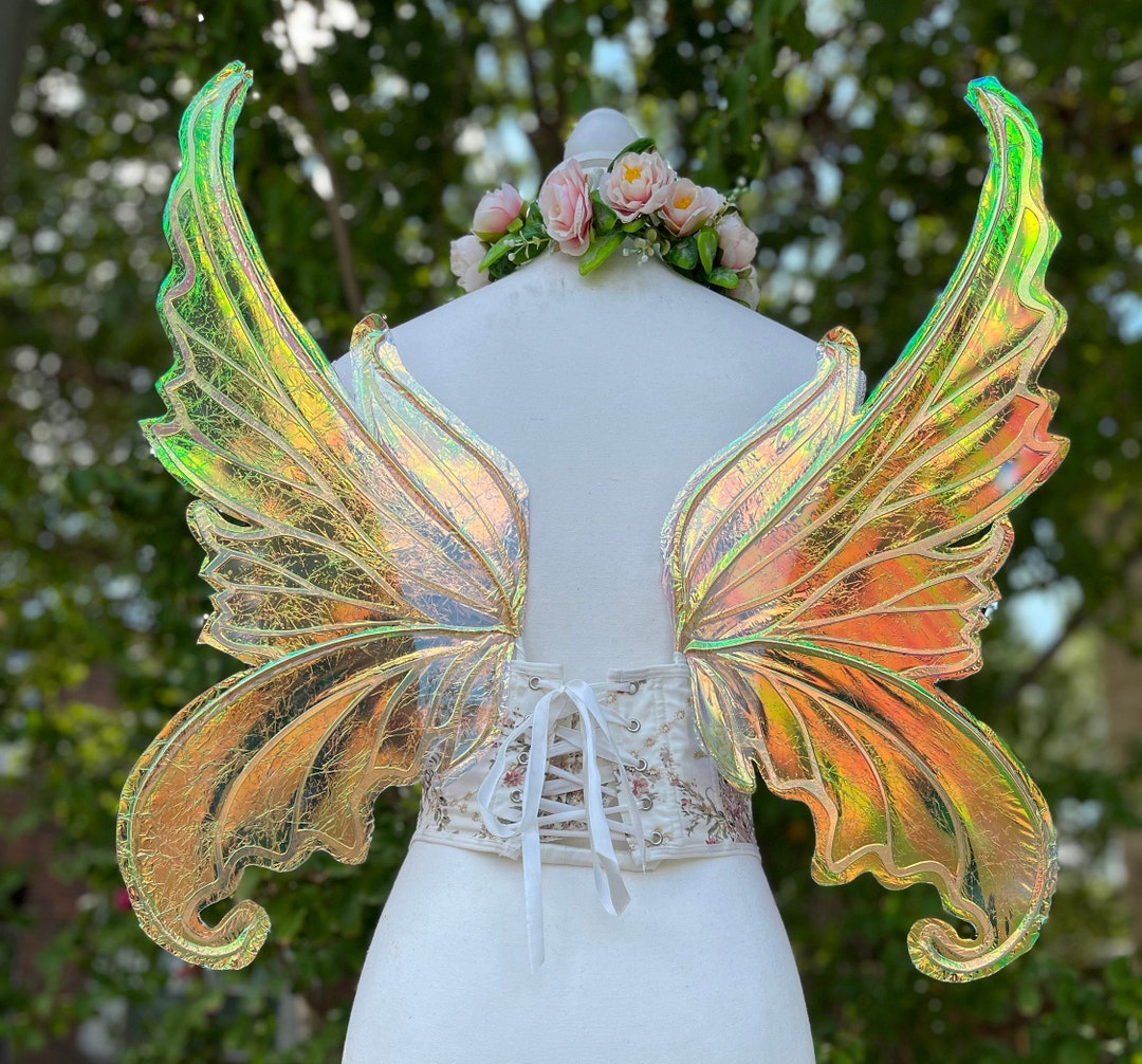 Costume Fairy Wings for Photoshoot Adult Size Cosplay Pink Green Purple ...