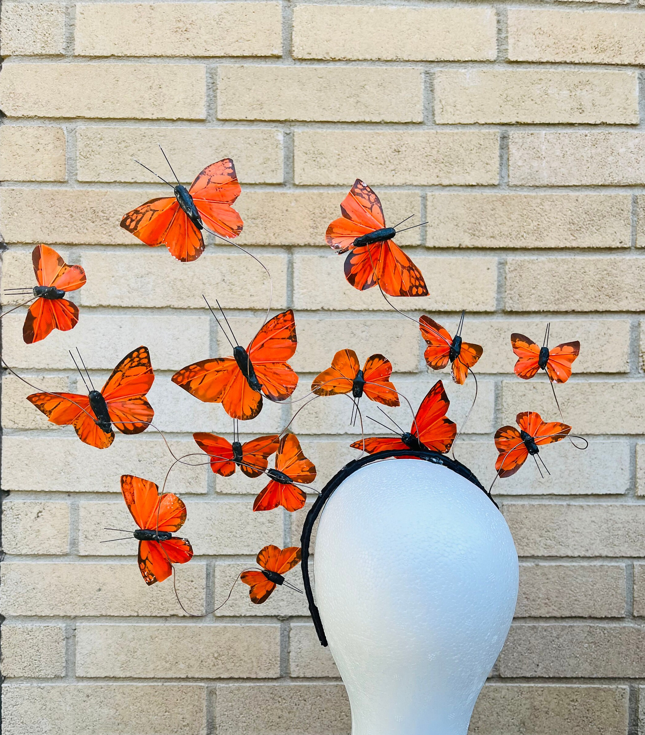 Monarch Butterfly Headpiece Costume Crown Head Piece Fairy Princess ...