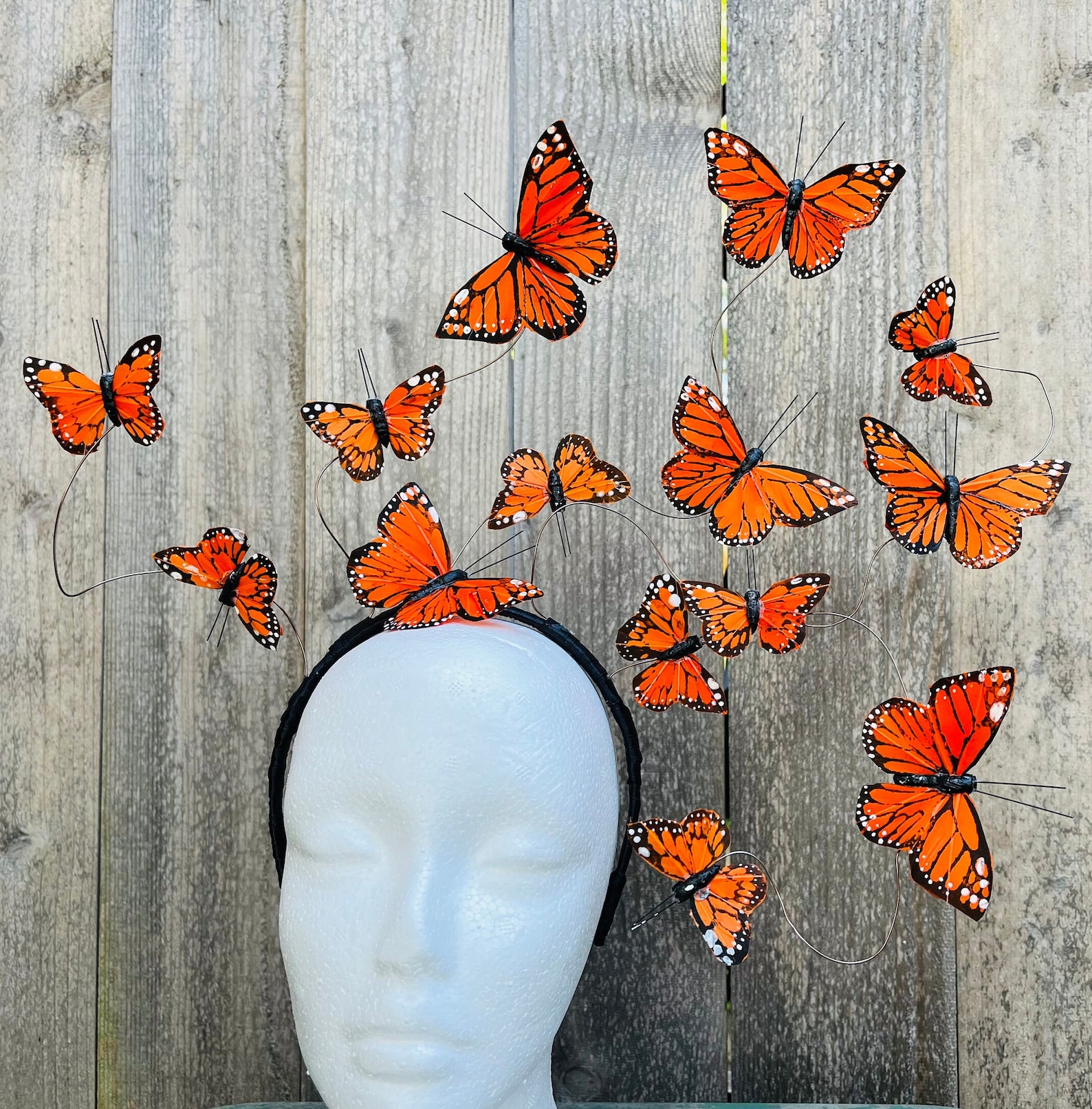 Monarch Butterfly Headpiece Costume Crown Head Piece Fairy Princess ...
