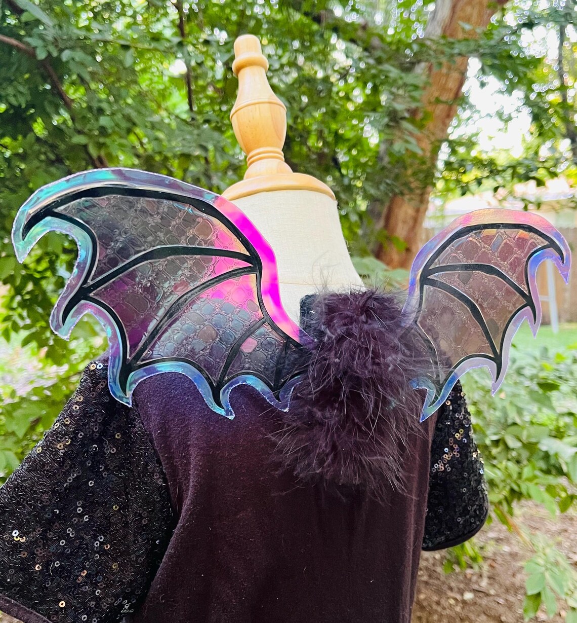 Clip on Bat Dragon Wings for Kids Child Size Small Dog Harness Witch ...