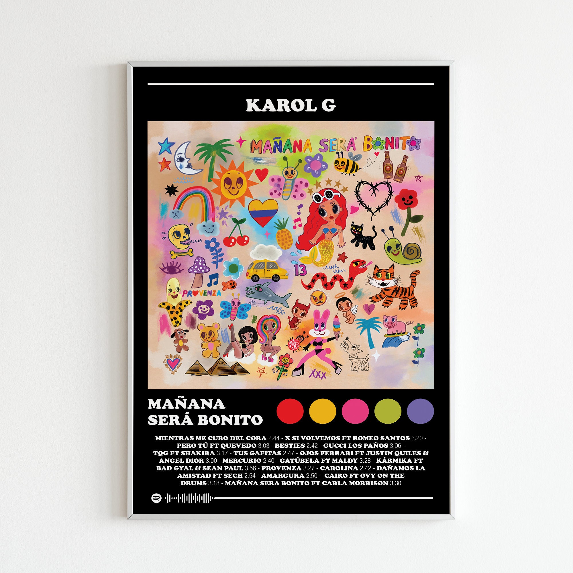 Karol G "Maana Ser Bonito" Album Poster, Póster Del álbum De Karol G ...