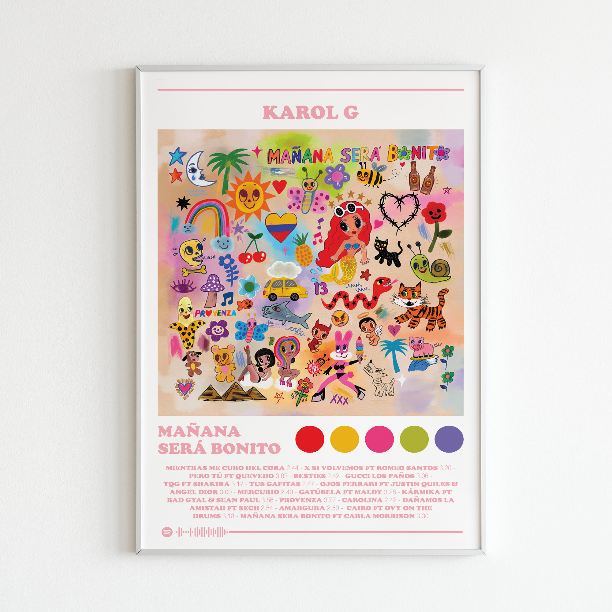 Karol G "Maana Ser Bonito" Album Poster, Póster Del álbum De Karol G ...