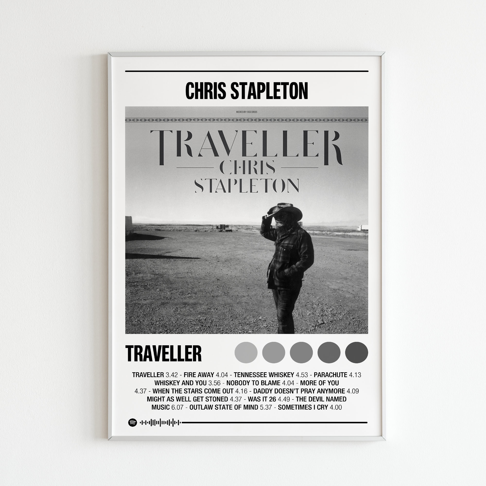 Chris Stapleton "Traveller" Album Poster sold by Hiroyuki Izutsu | SKU ...
