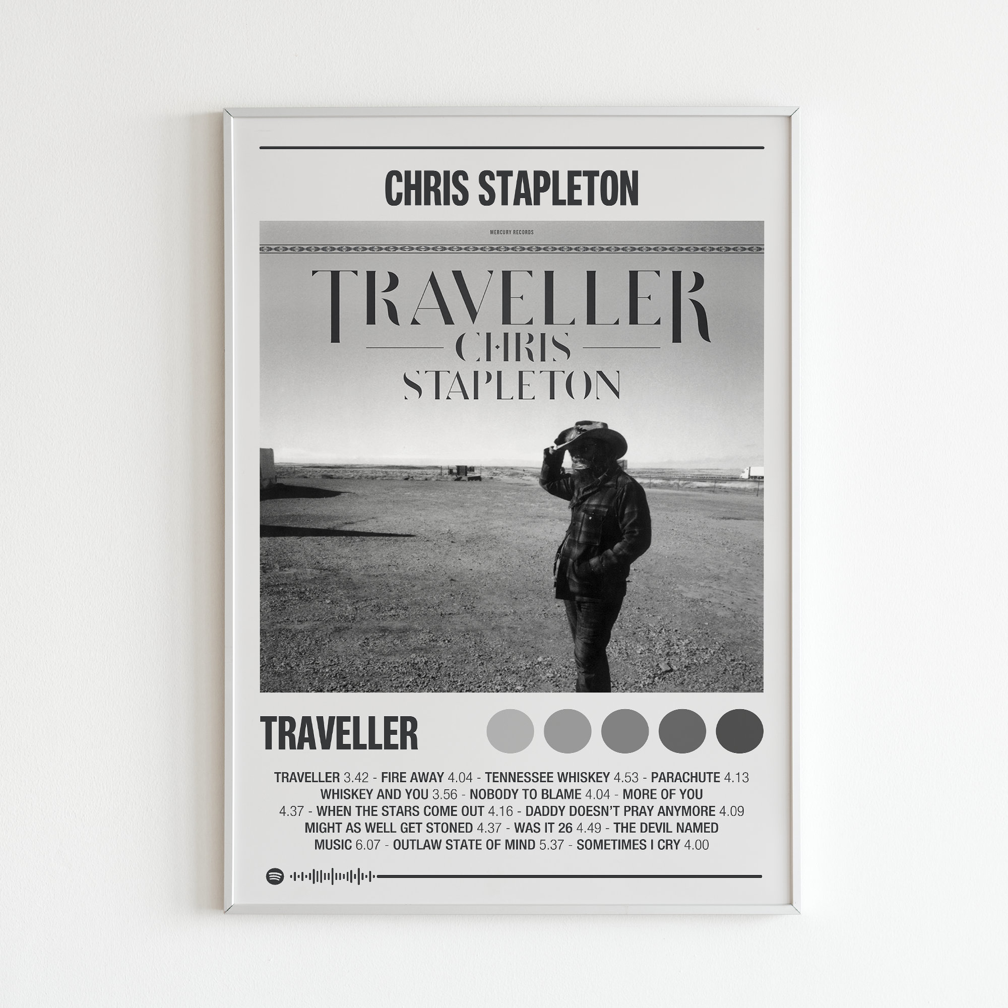 Chris Stapleton "Traveller" Album Poster sold by Hiroyuki Izutsu | SKU ...