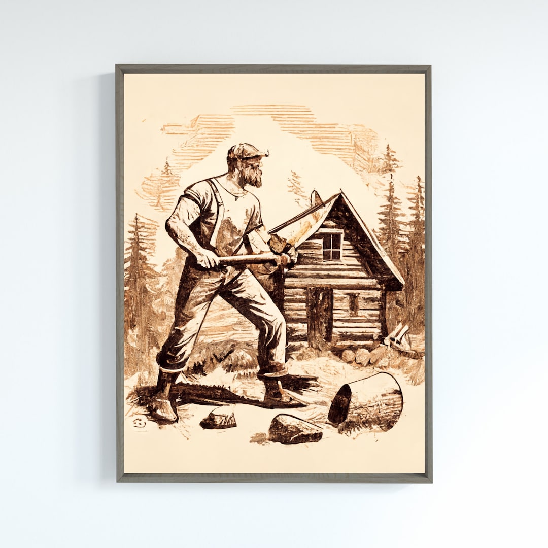 Lumber Jack Digital Print - Etsy