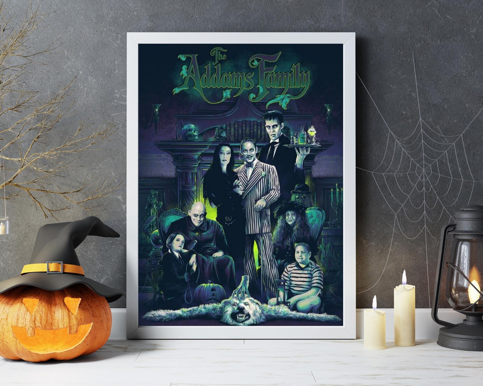Addams Family Gothic Poster Set, Addams Family Wall Art, Home Decor ...