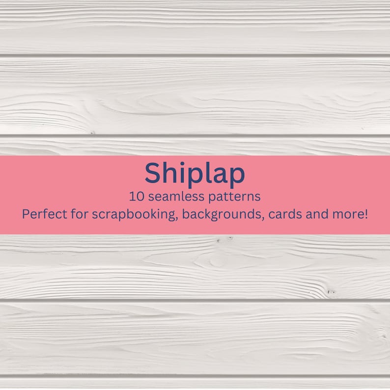 10 Digital Seamless Shiplap Patterns: Even More Rustic Wood Designs for ...