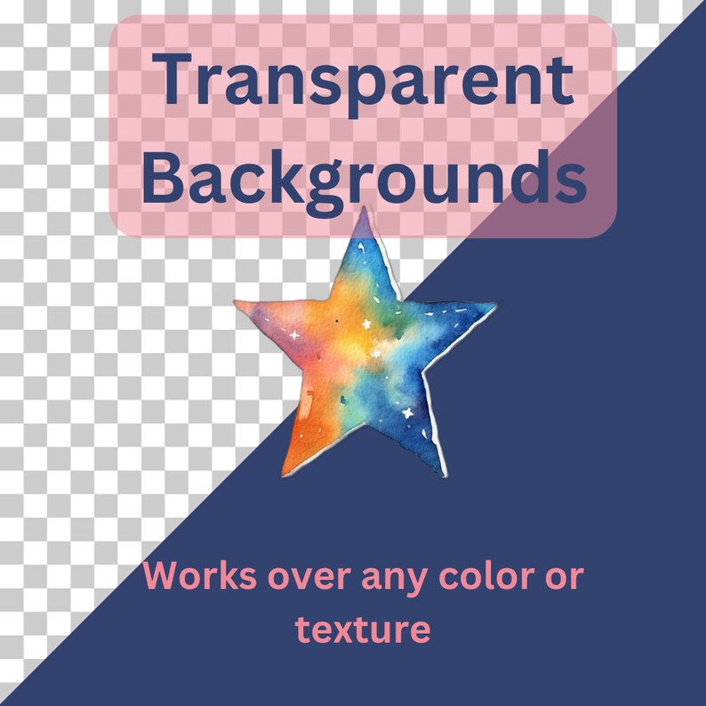 Watercolor Star Clipart Bundle 10 PNG & SVG Files for Scrapbooking ...