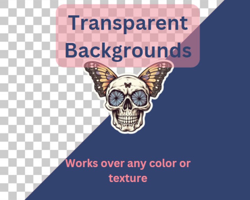 Mystic Meets Macabre: Butterfly Skull Clipart Bundle, PNG & SVG Files ...