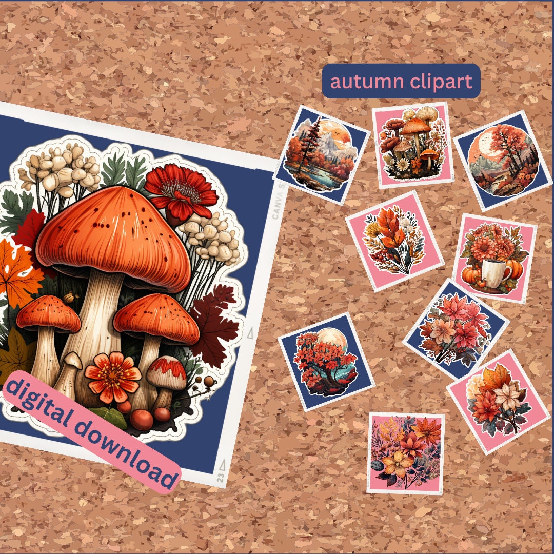 Autumn Clipart Bundle - Perfect Fall Season Designs for Scrapbooking ...