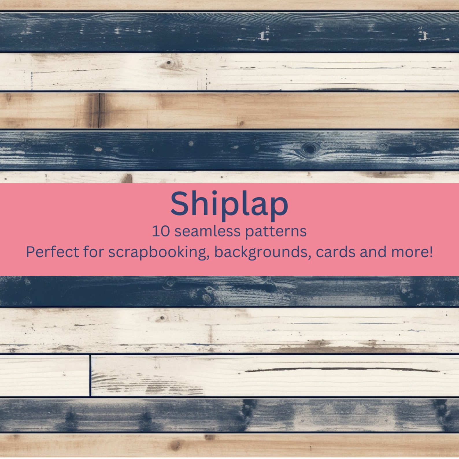 10 Digital Seamless Shiplap Patterns: Even More Rustic Wood Designs for ...