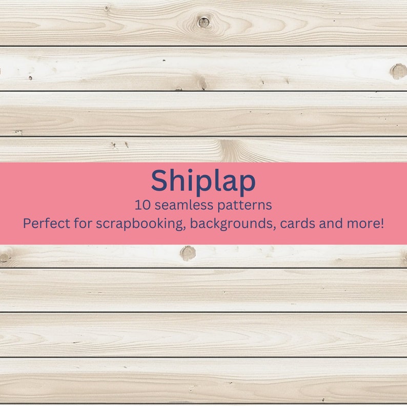 10 Digital Seamless Shiplap Patterns: Even More Rustic Wood Designs for ...