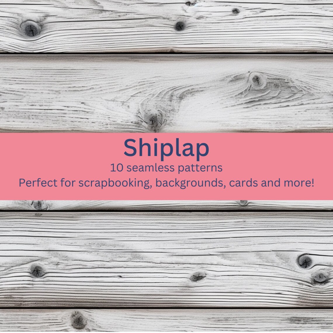 10 Digital Seamless Shiplap Patterns: Even More Rustic Wood Designs for ...