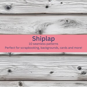 10 Digital Seamless Shiplap Patterns: Even More Rustic Wood Designs for ...