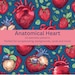 Exquisite Digital Seamless Anatomical Heart Patterns - 10 Distinctive ...