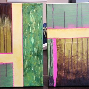 Lines of Segregation Abstract Art Acrylics. - Etsy