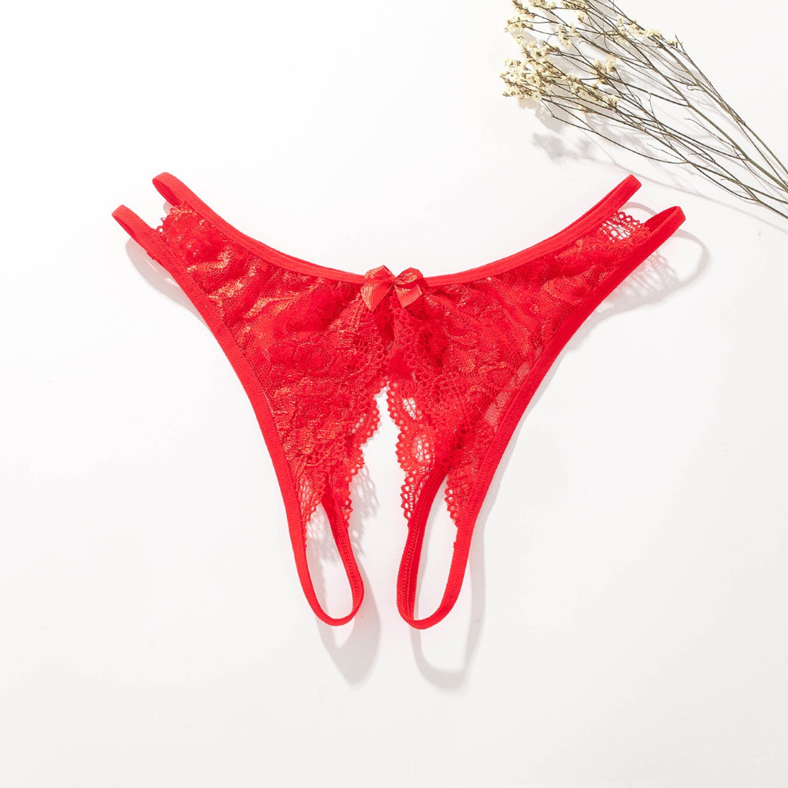 Extreme Micro Bikini Set Slingshot Bikini Open Crotch Lingerie