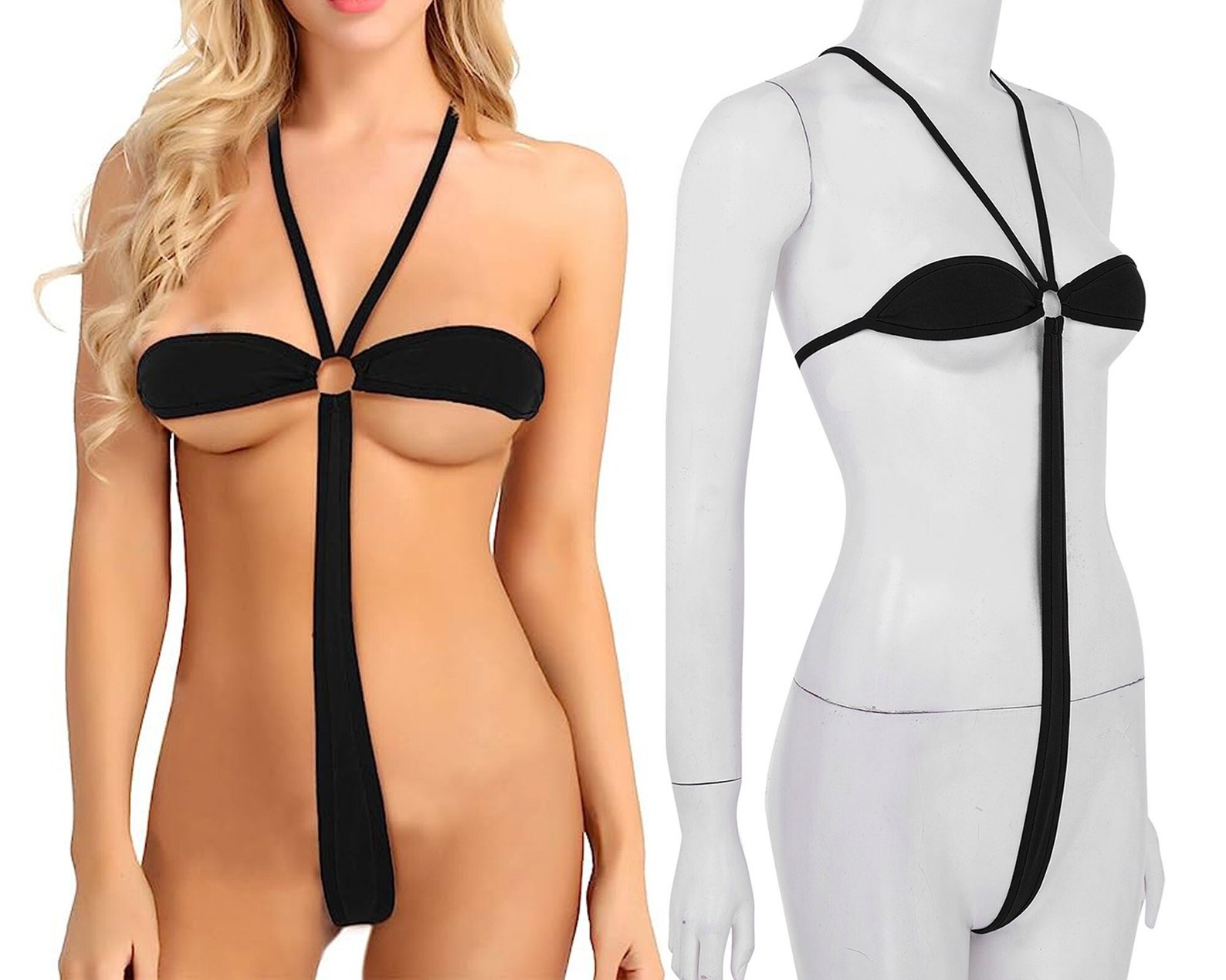 Extreme Micro Bikini, See Through Bikini, Sheer Micro Monokini, Bikini Transparent String Bikini ...