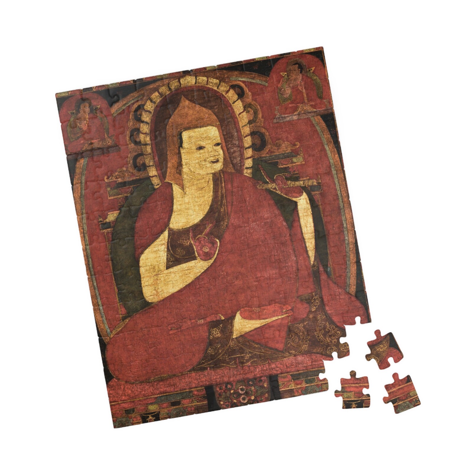Atisha Tibetan Monk Portrait Puzzle | Vertical Jigsaw - 110, 252, 520 ...