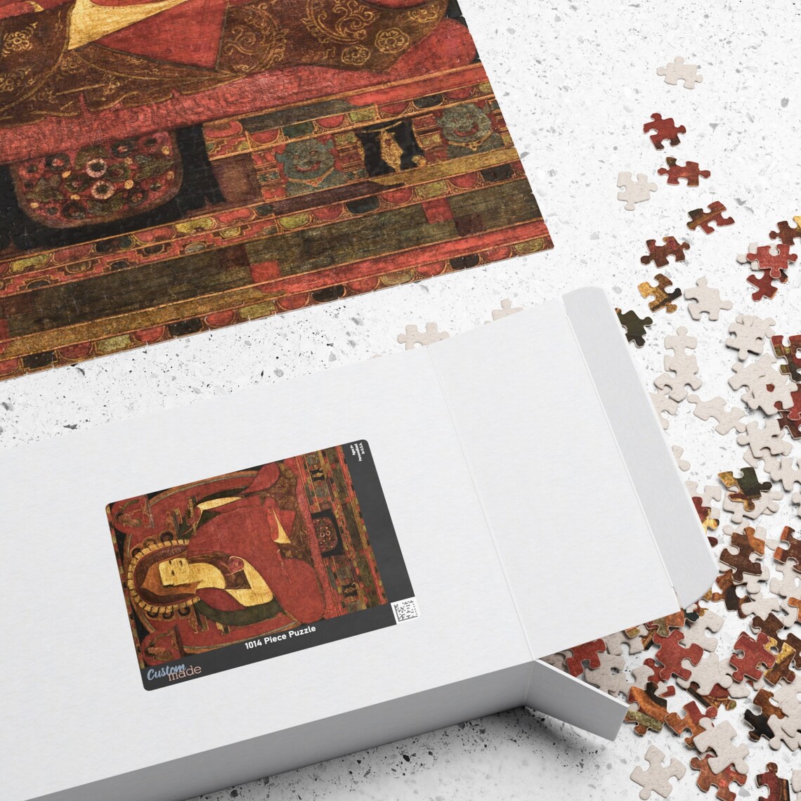 Atisha Tibetan Monk Portrait Puzzle | Vertical Jigsaw - 110, 252, 520 ...