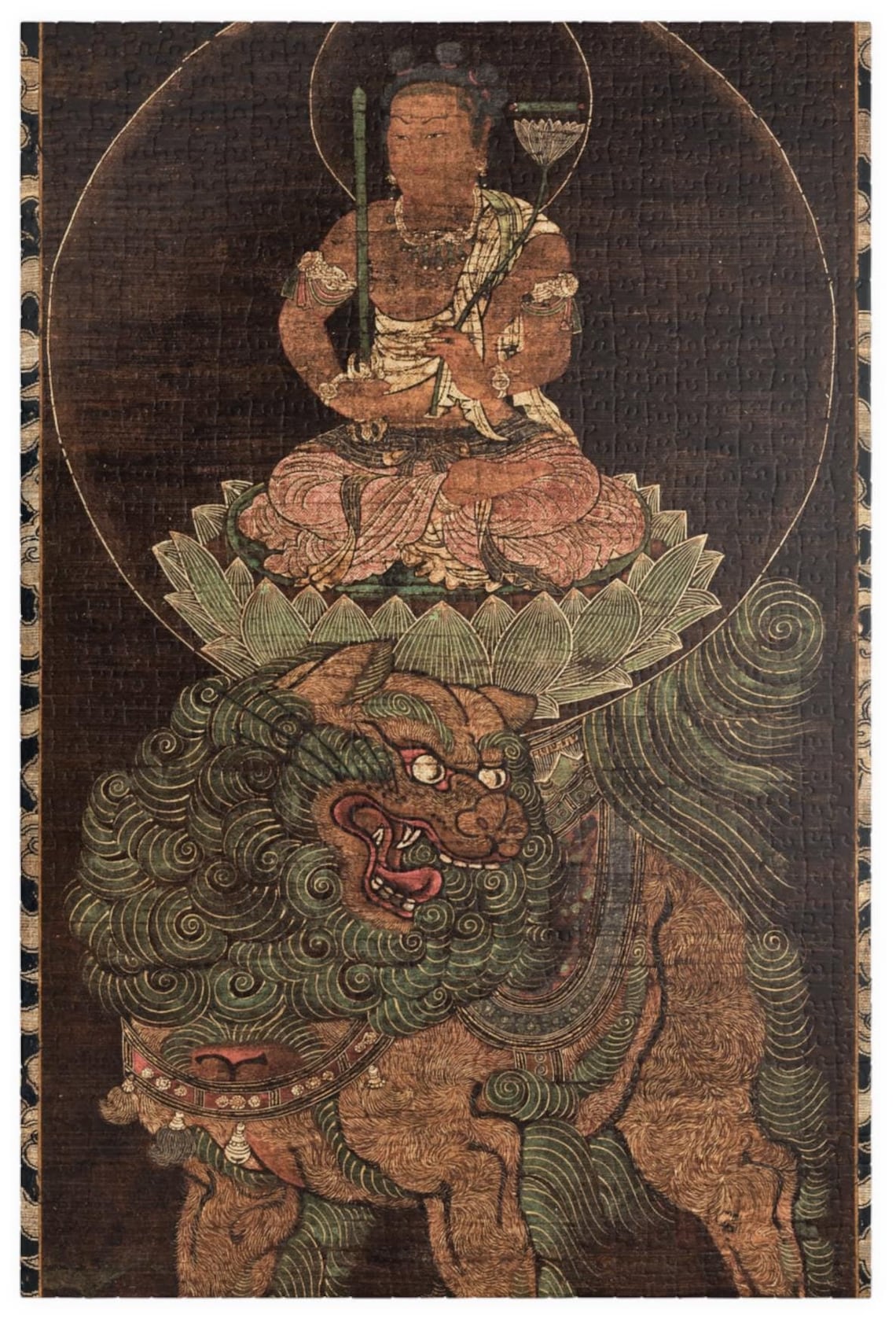 The Bodhisattva Monju With Five Topknots Puzzle - 110, 252, 520, 1014 ...