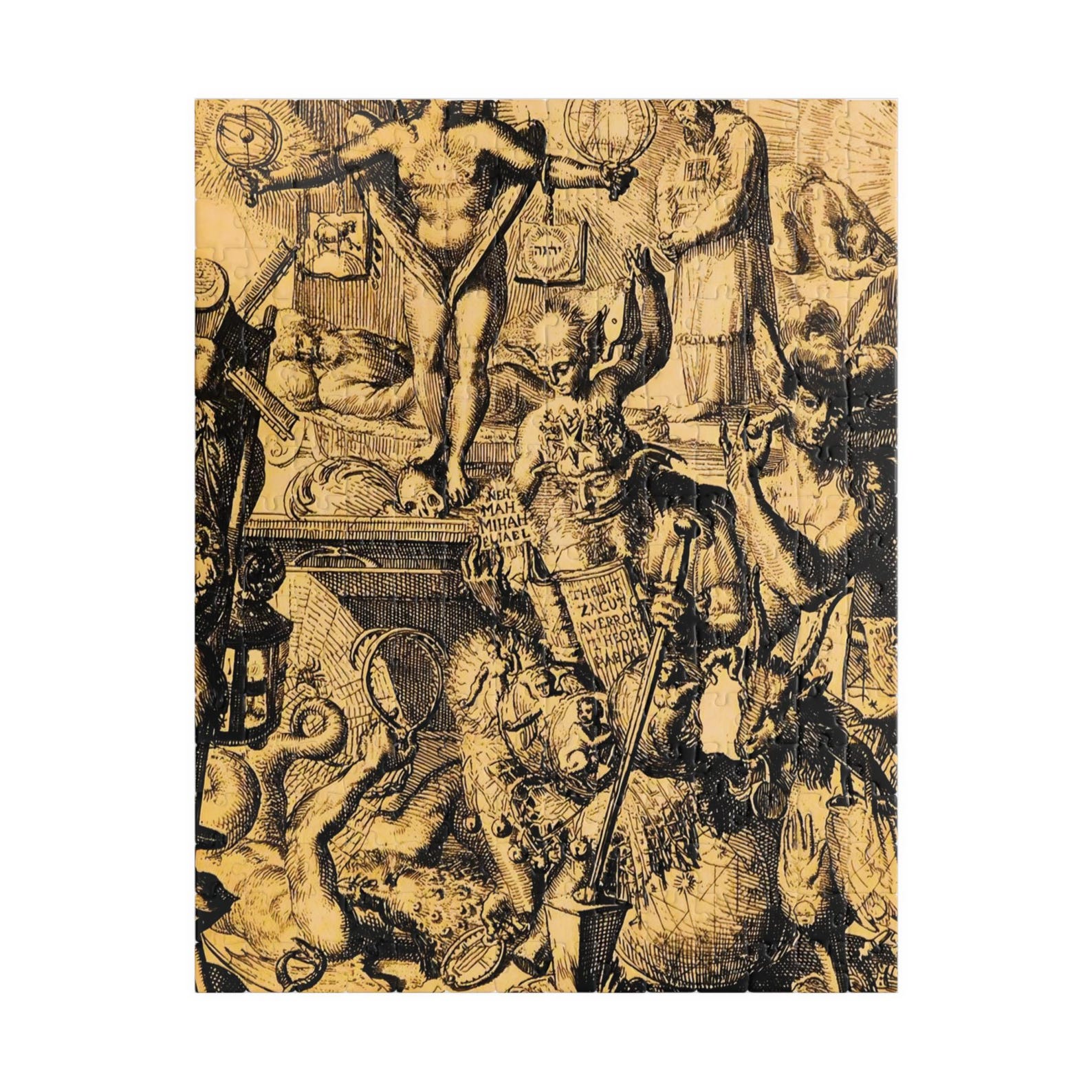 Renaissance Satanic Art Puzzle - 110, 252, 520, 1014-piece | Mysterious ...